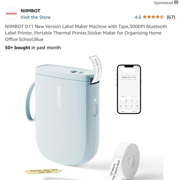 Other | New Nimbot D11 Label Maker To Organize And Gain Some Control ...